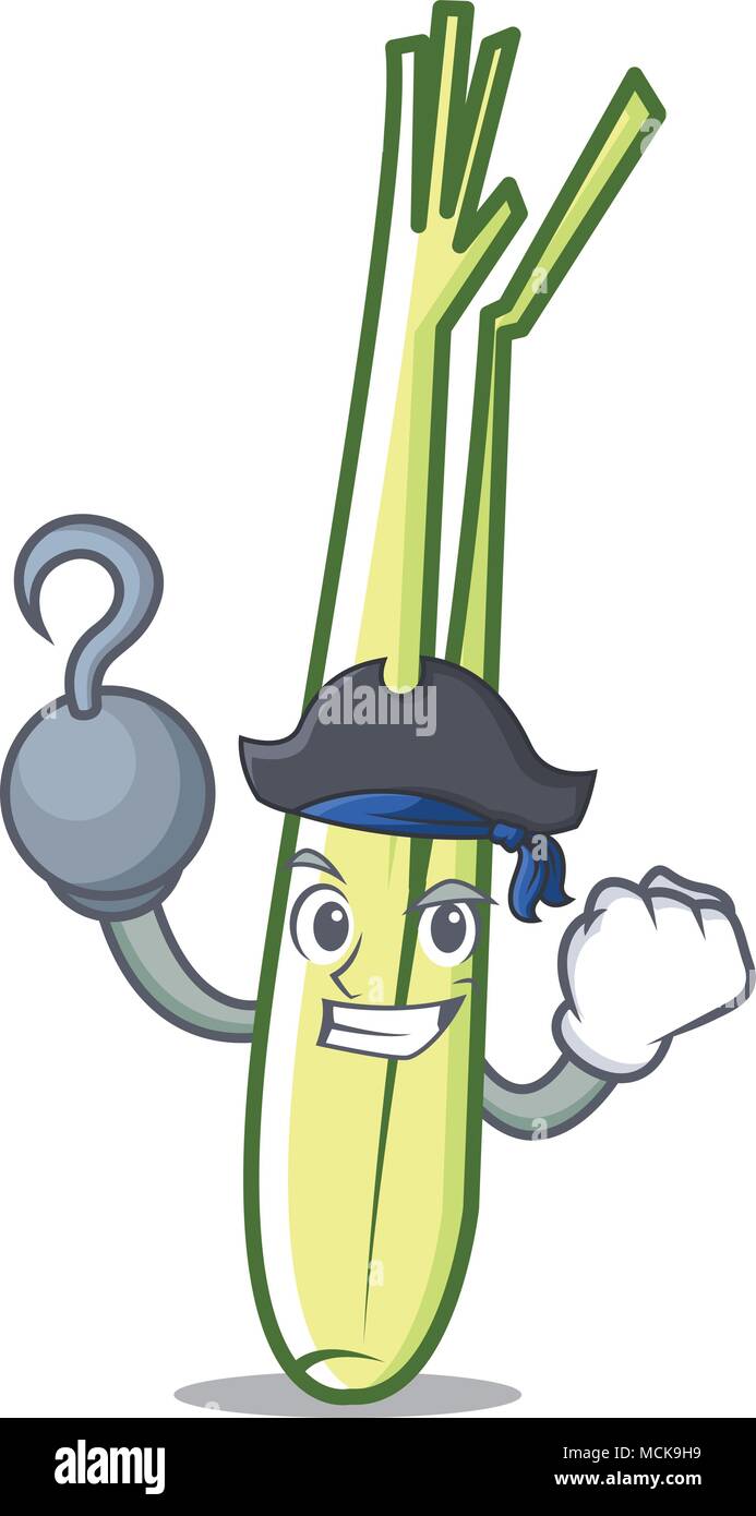Pirate lemongrass character cartoon style vector illustration Stock ...
