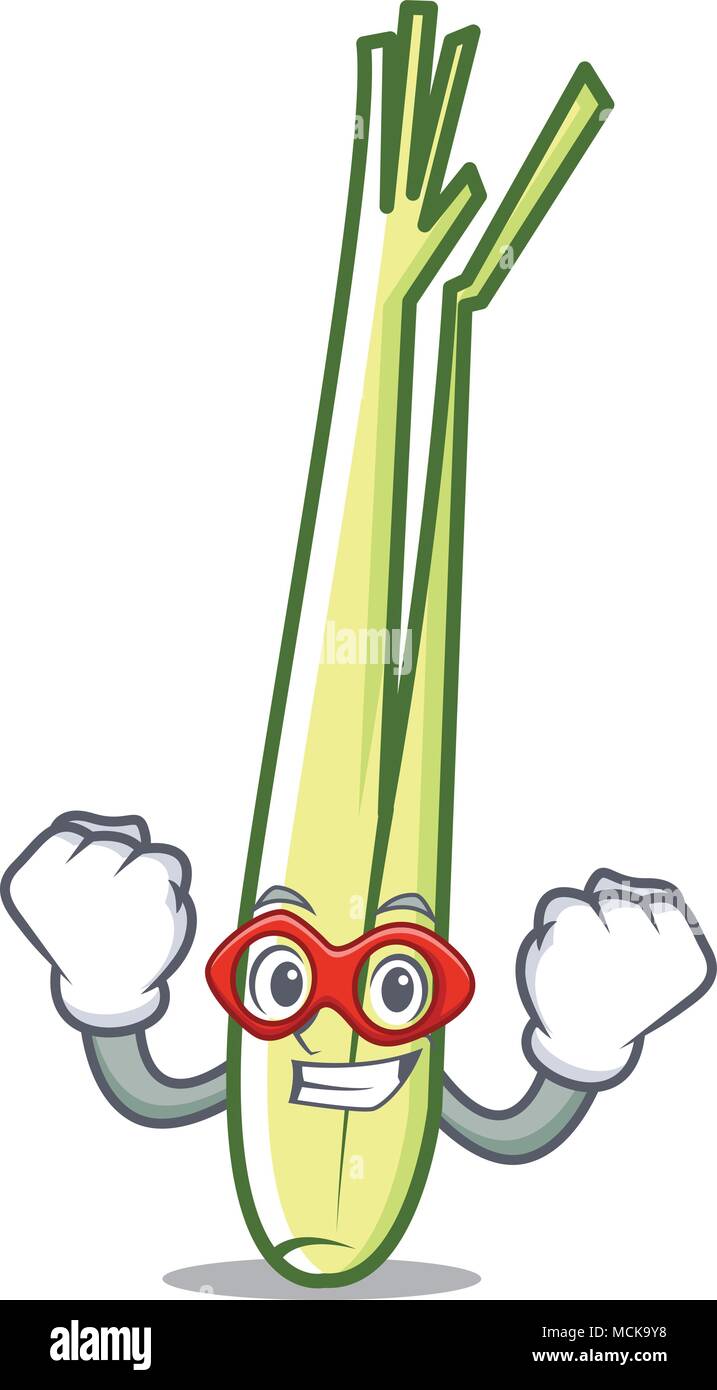 Super hero lemongrass character cartoon style vector illustration Stock ...