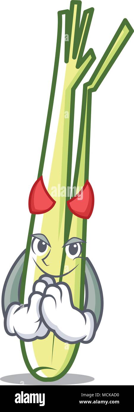 Devil lemongrass mascot cartoon style vector illustration Stock Vector ...