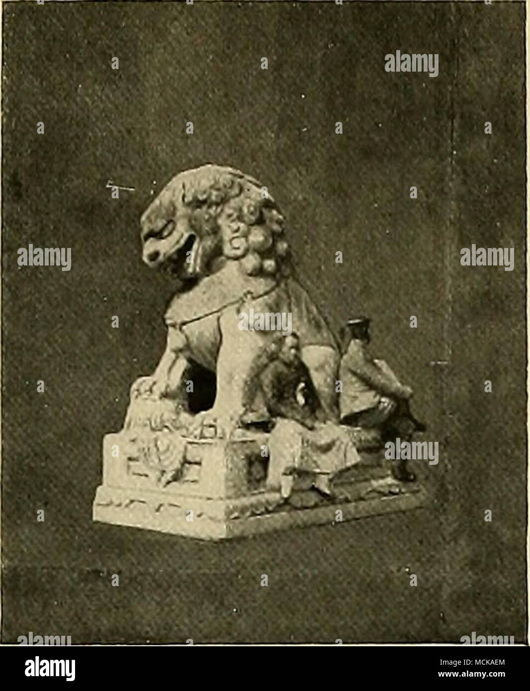 . STONE LAMAIST LION, TIEN AN MEN. IMPERIAL PALACE, PEKING Stock Photo ...
