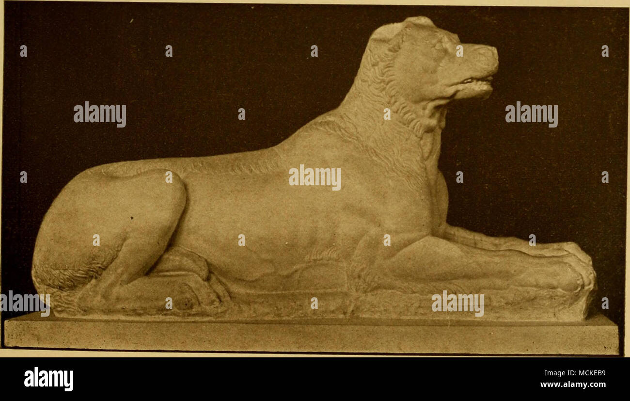 . THE MOLOSSIAN DOG NEAR ATHENS Photograph of the reproduction in ...