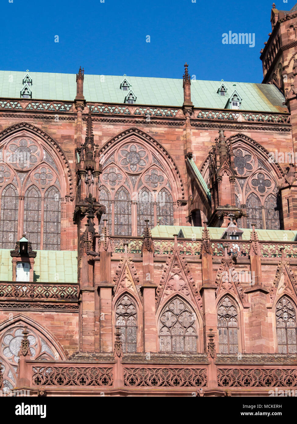 Stained glass windows strasbourg cathedral hi-res stock photography and ...