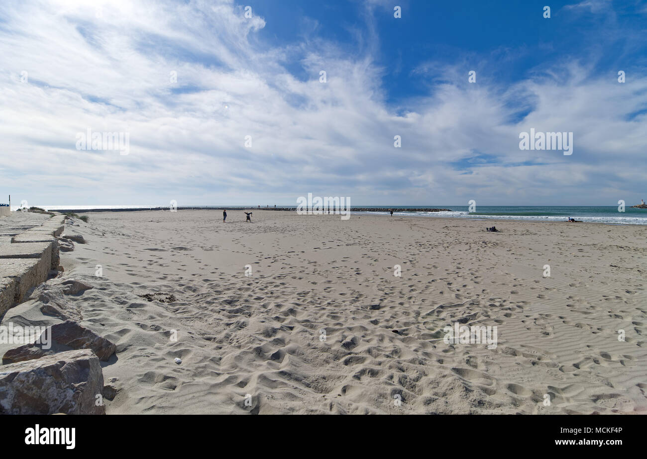 Beach and promenade - Saintes Maries de la Mer - Camargue (Provence ...