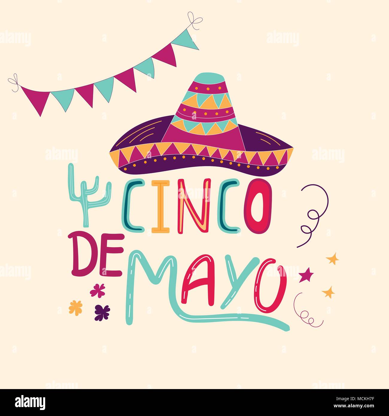 Fiesta banner Stock Vector Images - Alamy