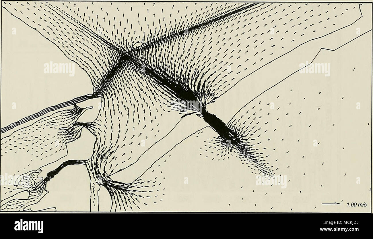 . Figure 37. Current vector map for proposed GIWW relocation Comparing ...