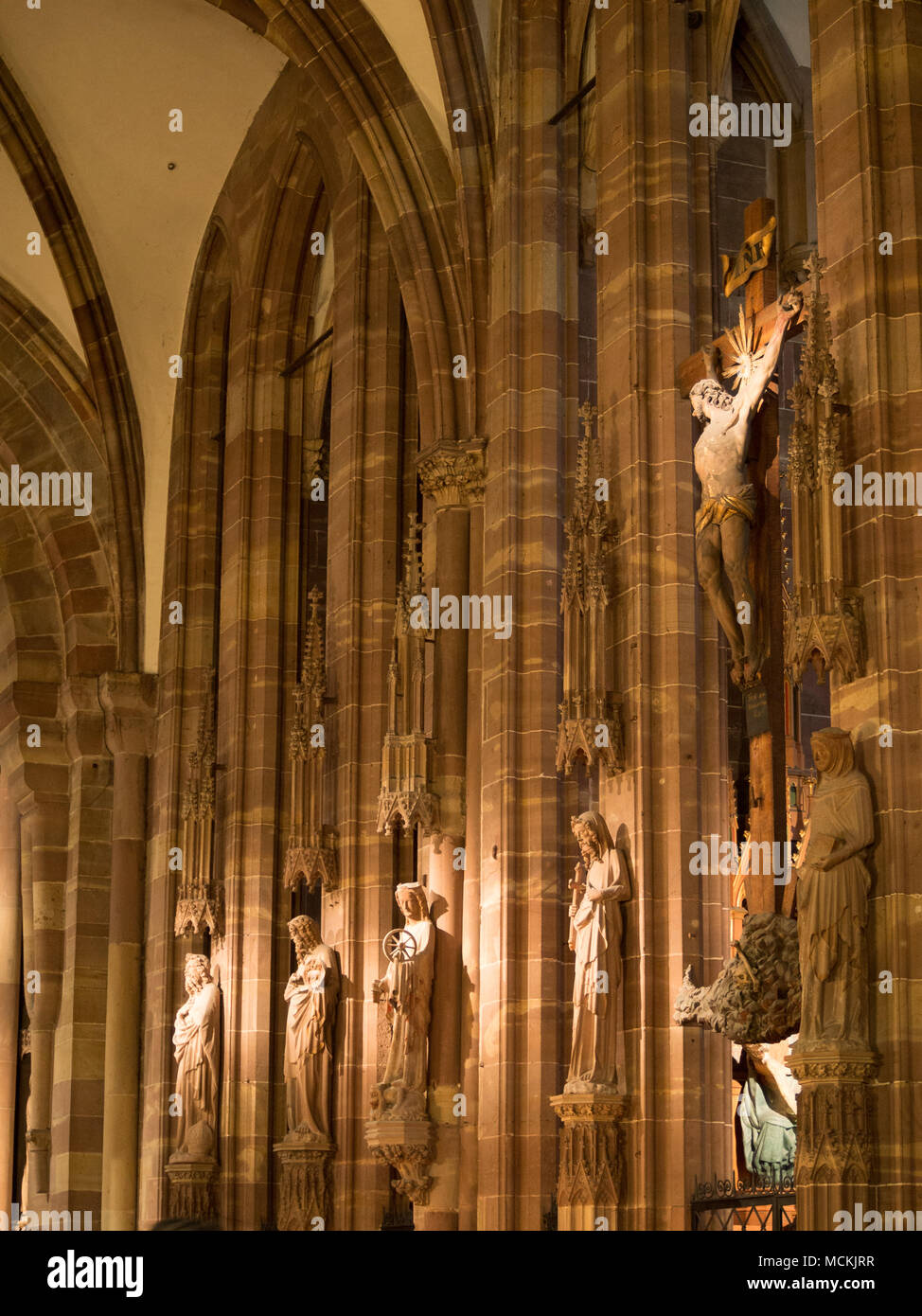 Strasbourg cathedral interior hi-res stock photography and images - Alamy