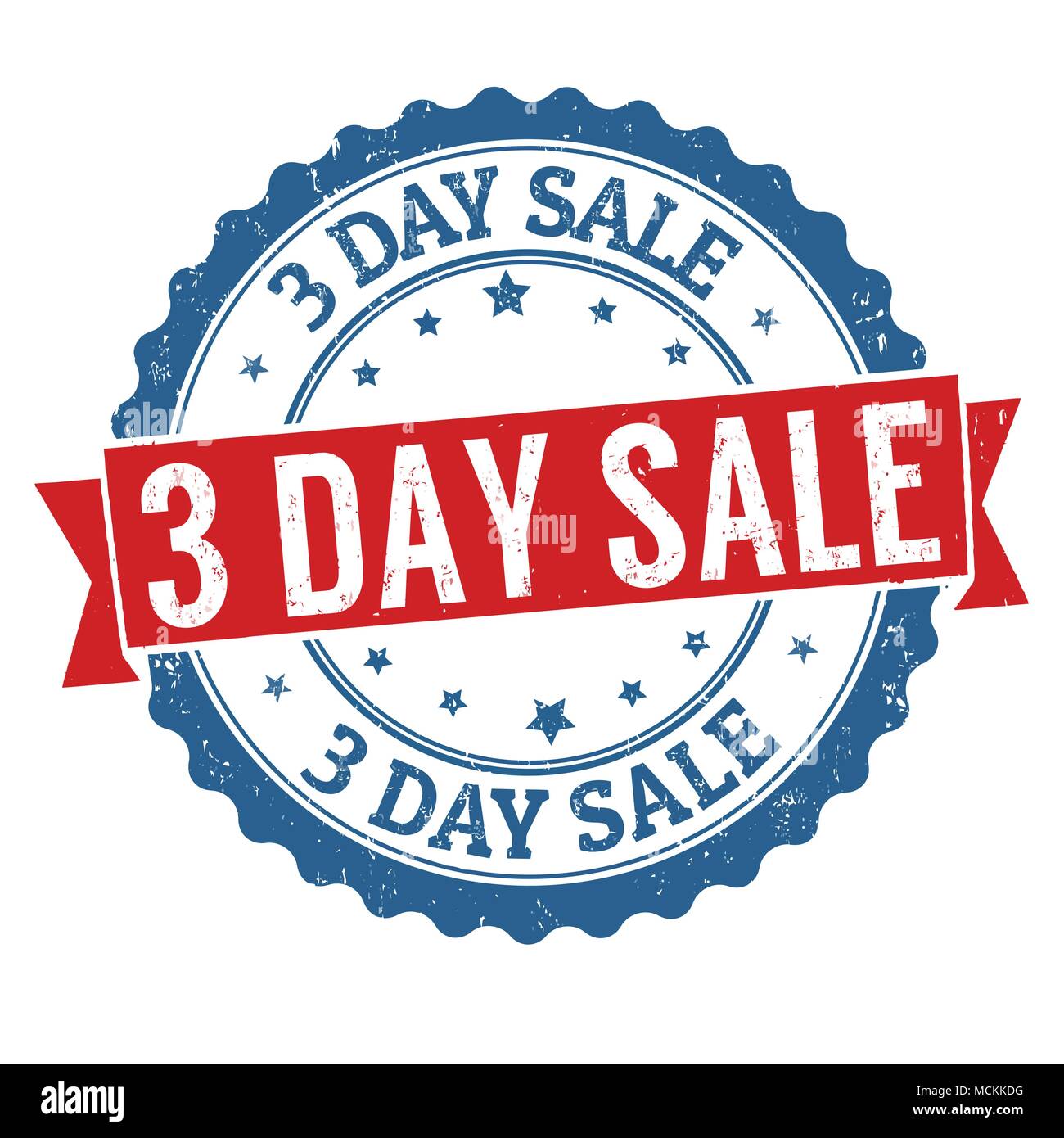 3 day sale grunge rubber stamp on white background, vector illustration ...