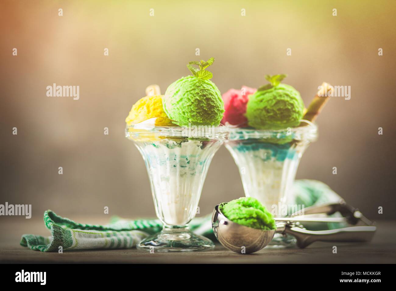 Ice cream vase Stock Photo - Alamy