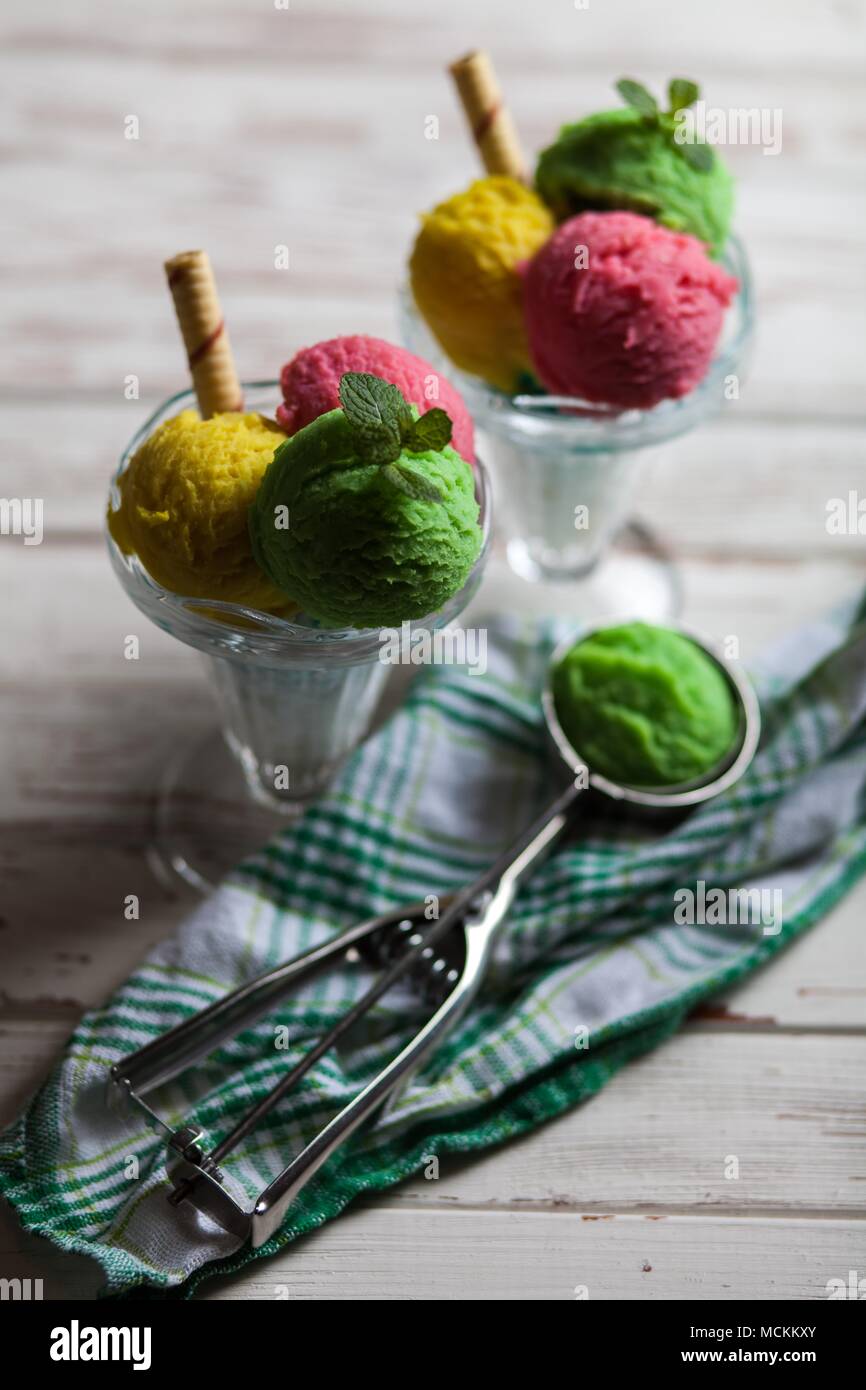 Ice cream vase Stock Photo - Alamy
