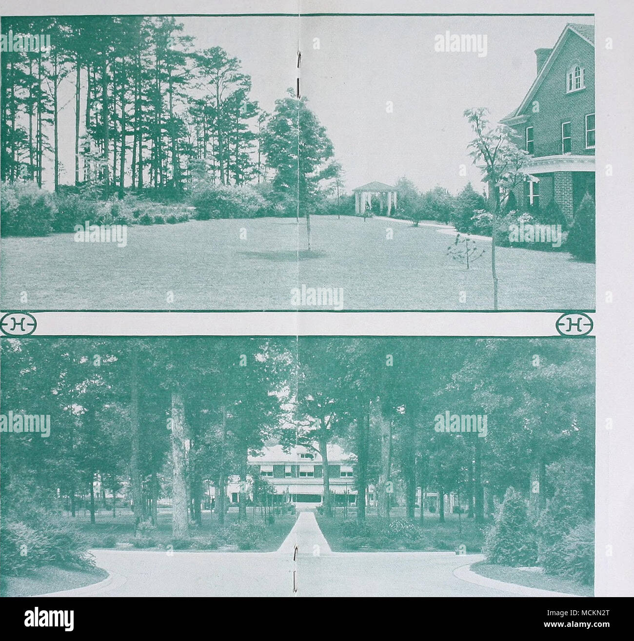 . Upper: Outdoor Living- Room at the home of J. A. Suttle, Shelby, N. C ...