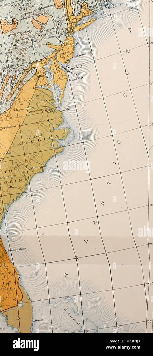 MAP SHOWING THE LIFE ZONES OF THE UNITED STATES, AFTER MERRIAM Stock ...
