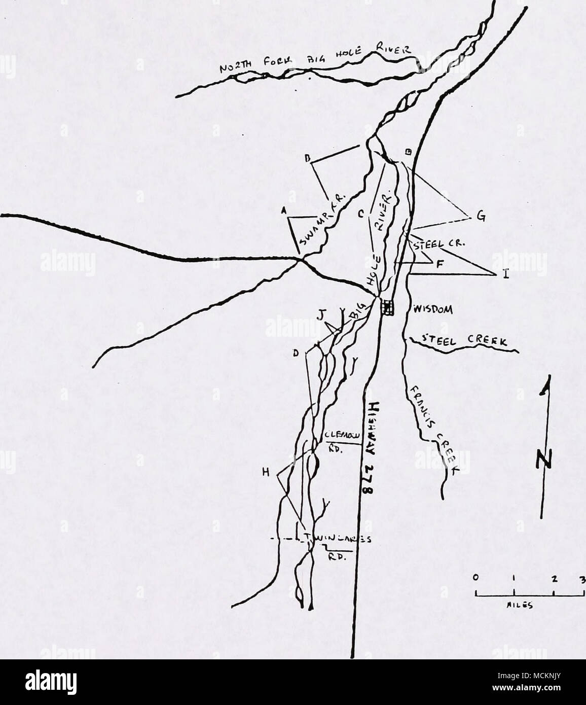 . Figure 1. Map of the upper Big Hole River drainage, showing sample ...