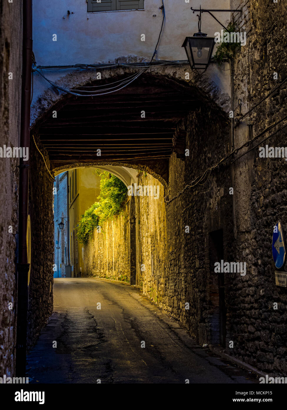 Town of Spoleto in Umbria, Italy Stock Photo - Alamy