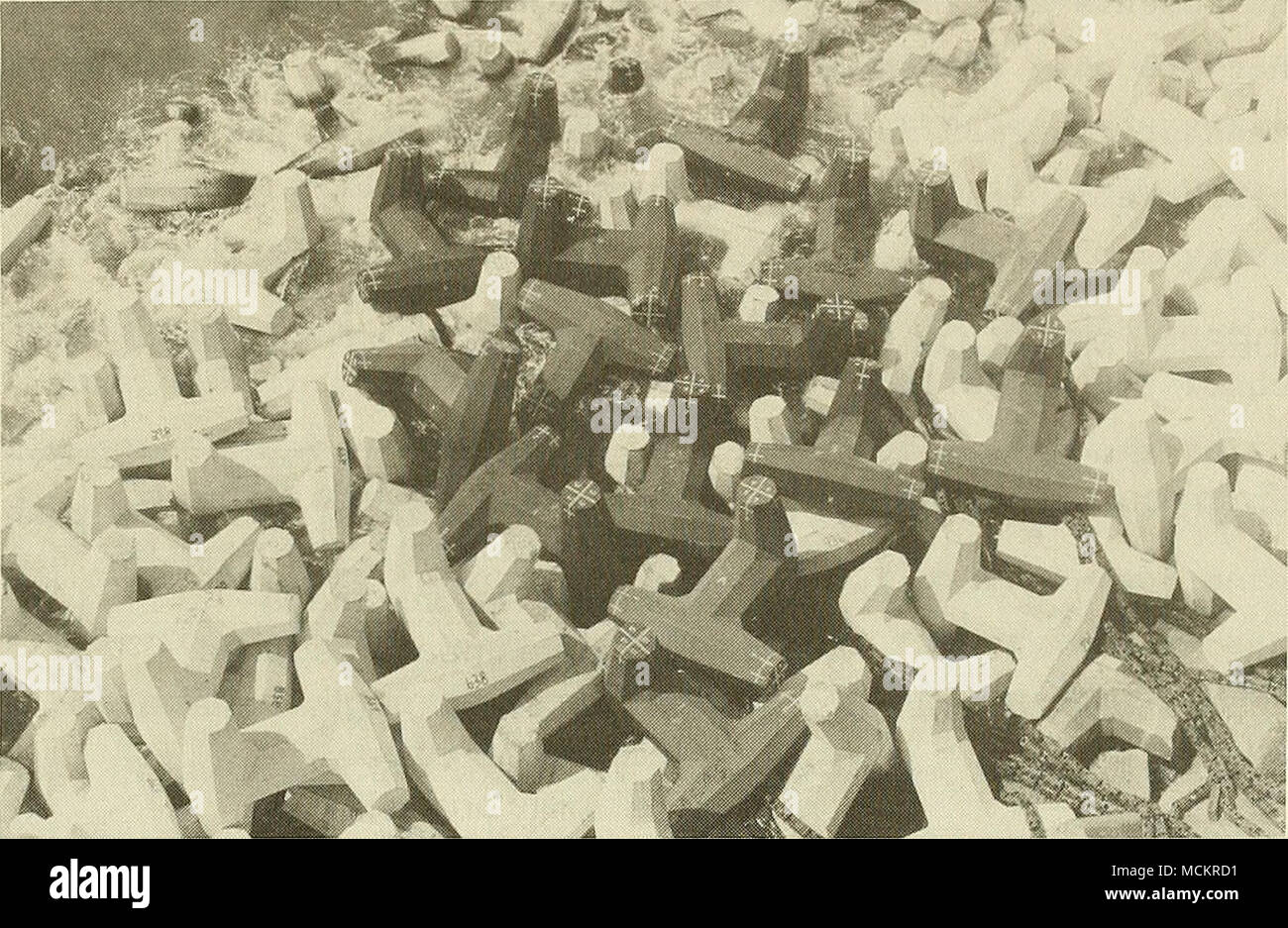 . Figure 3. 42-ton dolosse at Crescent City, CA CAU design unlike any ...