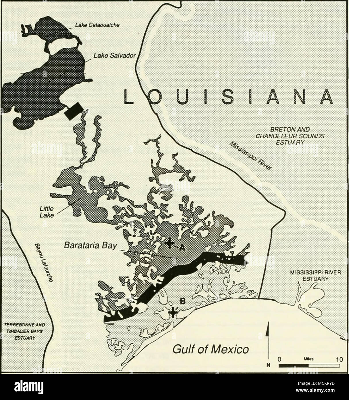 . BRETON AMD CHANDELEUR SOUNDS ^. ESTUARY LEGEND Salinity Zones ...