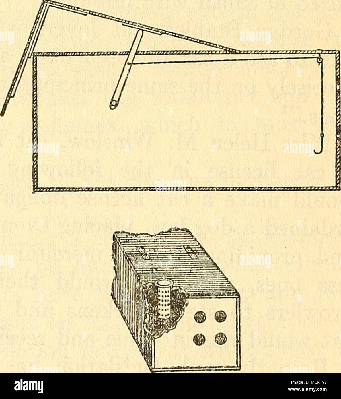 . Mr. Huntington Smith's humane trap, with details. the door or lid ...