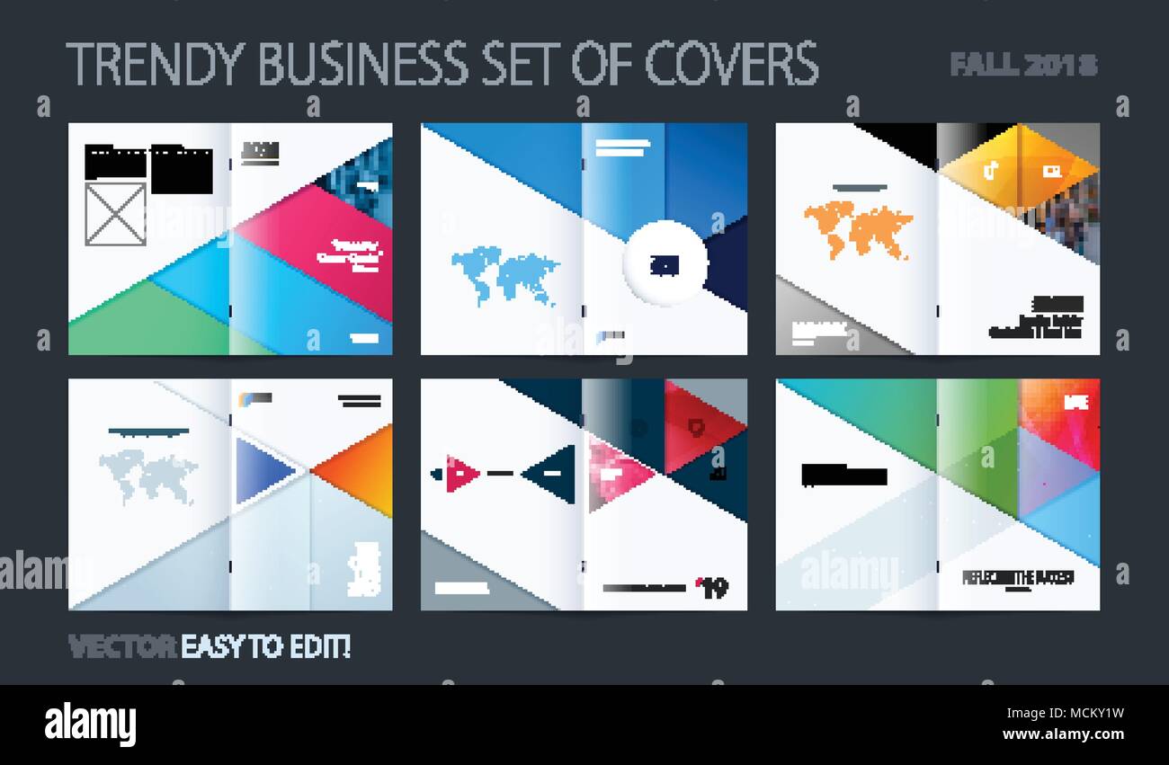 Abstract brochure in material design paper cut style, modern catalog ...