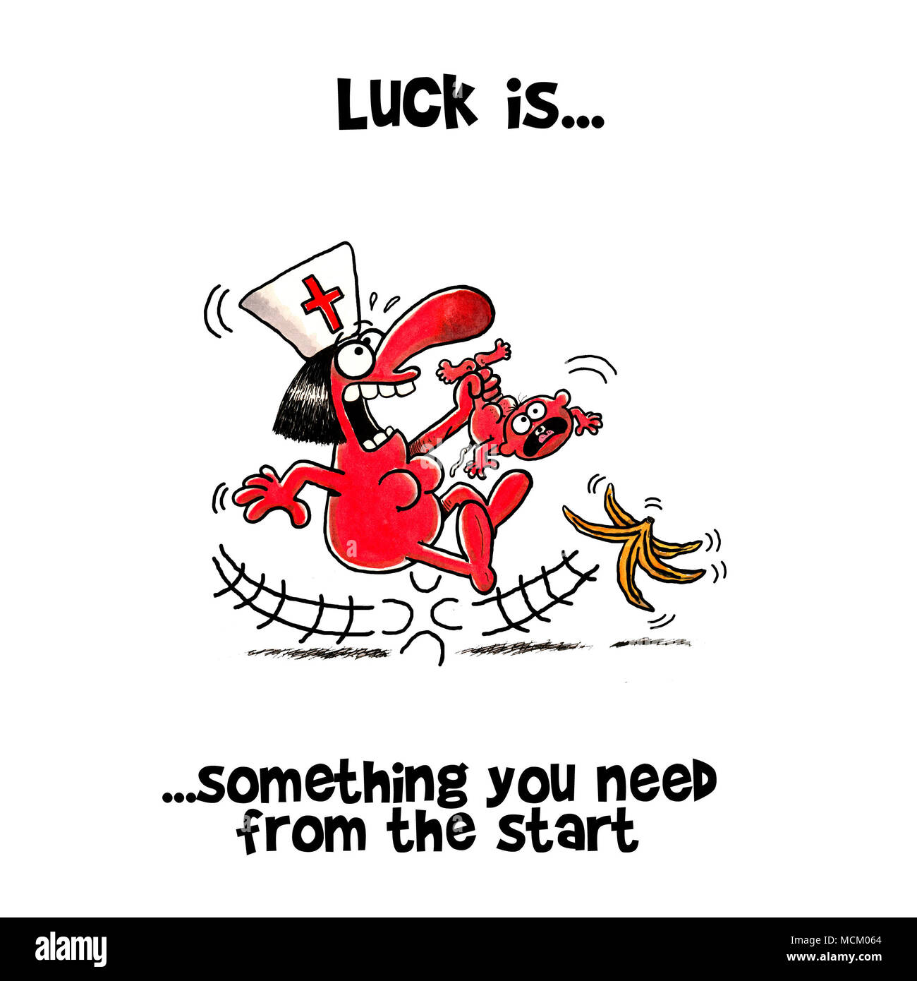 Cartoon illustration funny female nurse hi-res stock photography and ...