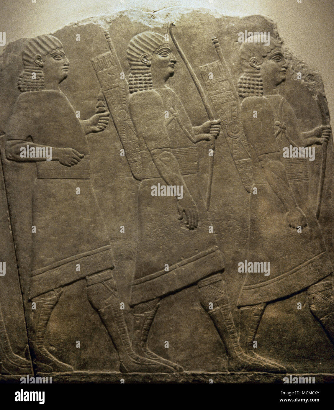 Archers of the Royal Guard. Relief from the Palace of Ashurbanipal ...