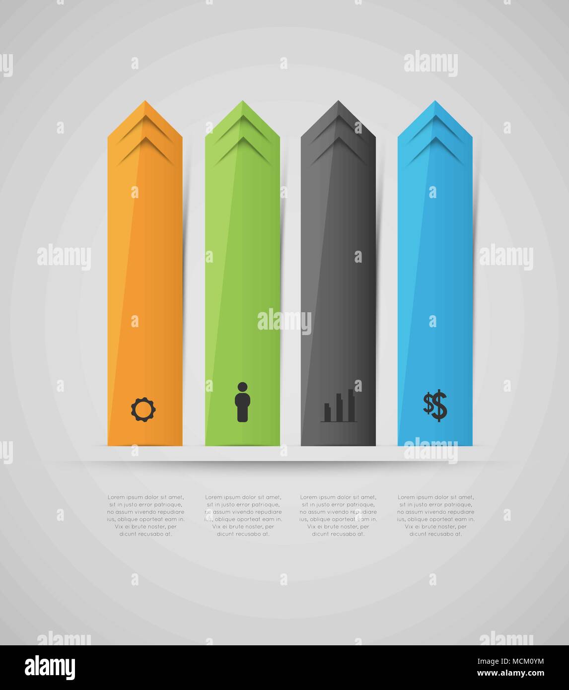 infographic template banners, chart with icons Stock Vector Image & Art ...