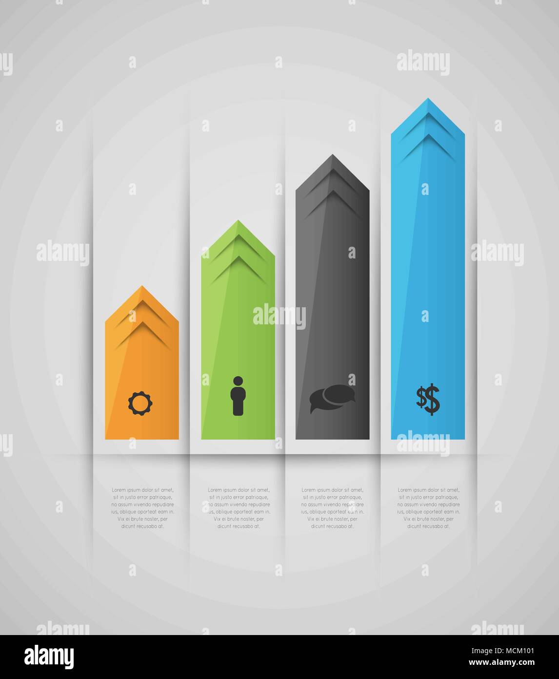 infographic template banners, chart with icons Stock Vector Image & Art ...