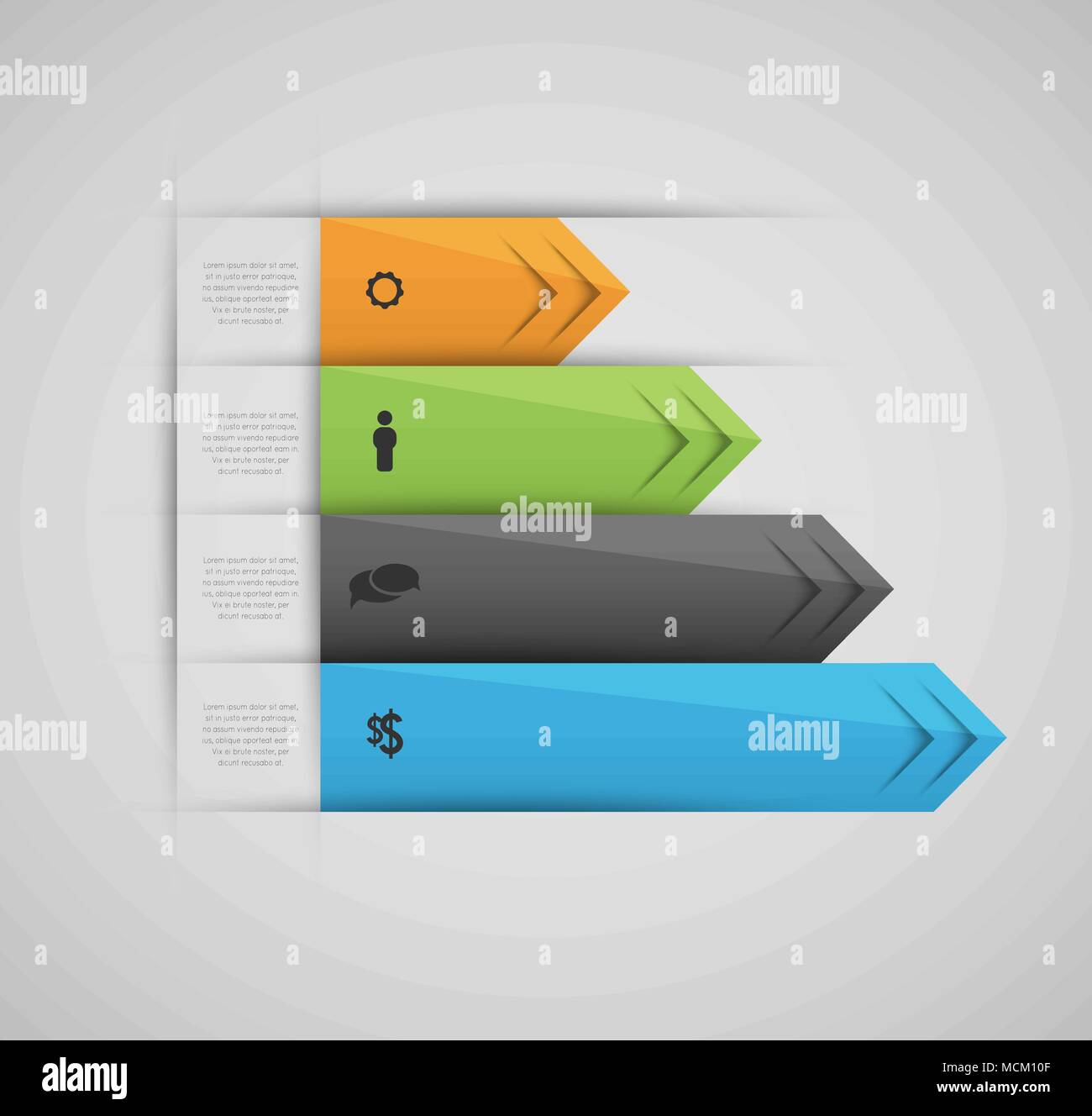 infographic template banners, chart with icons Stock Vector Image & Art ...