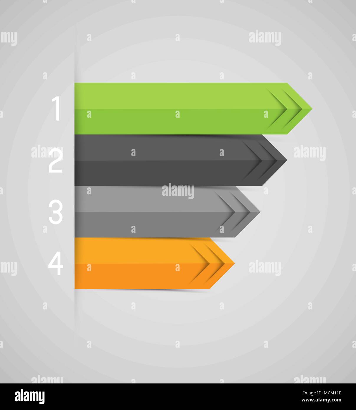 set of abstract business arrow tags with options Stock Vector Image ...