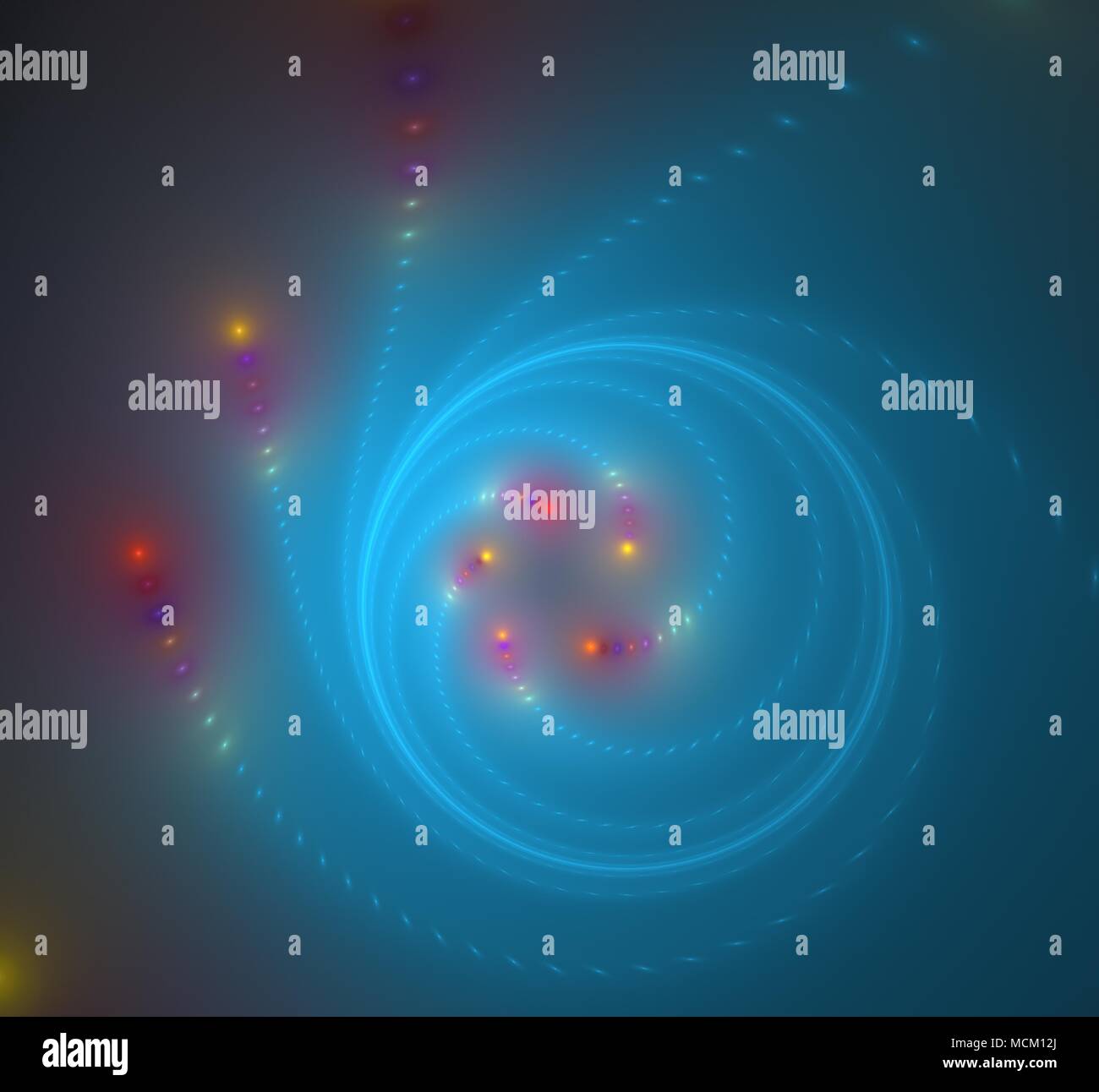 Light blue blurred fractal picture on the dark background Stock Photo ...