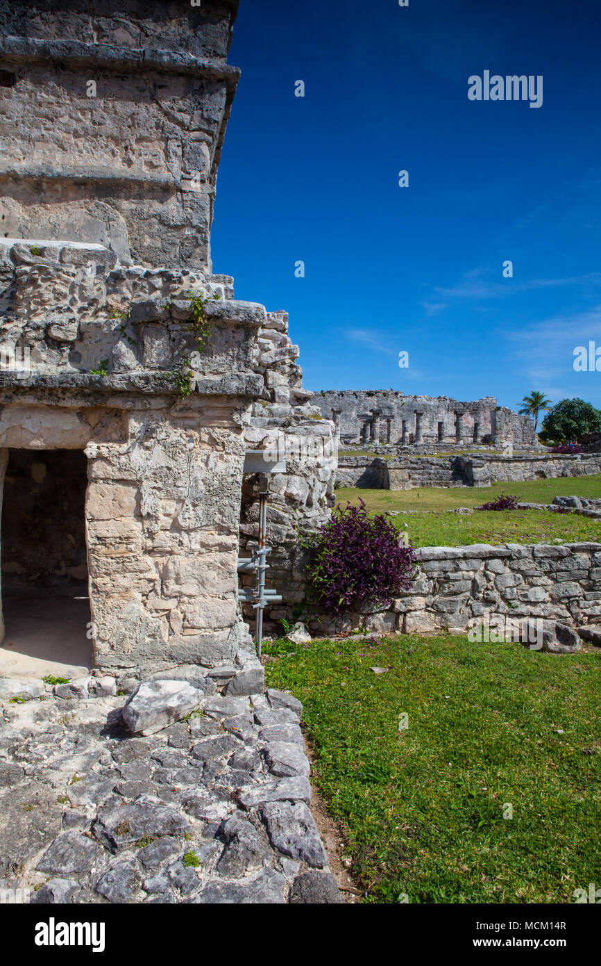 Majestic ruins in Tulum.Tulum is a resort town on Mexicos Caribbean ...