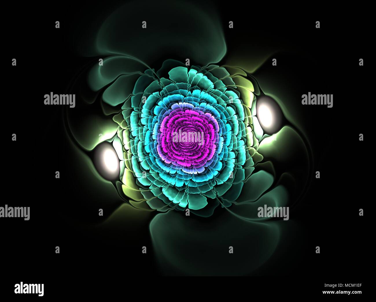 Abstract flower neon background hi-res stock photography and images - Alamy