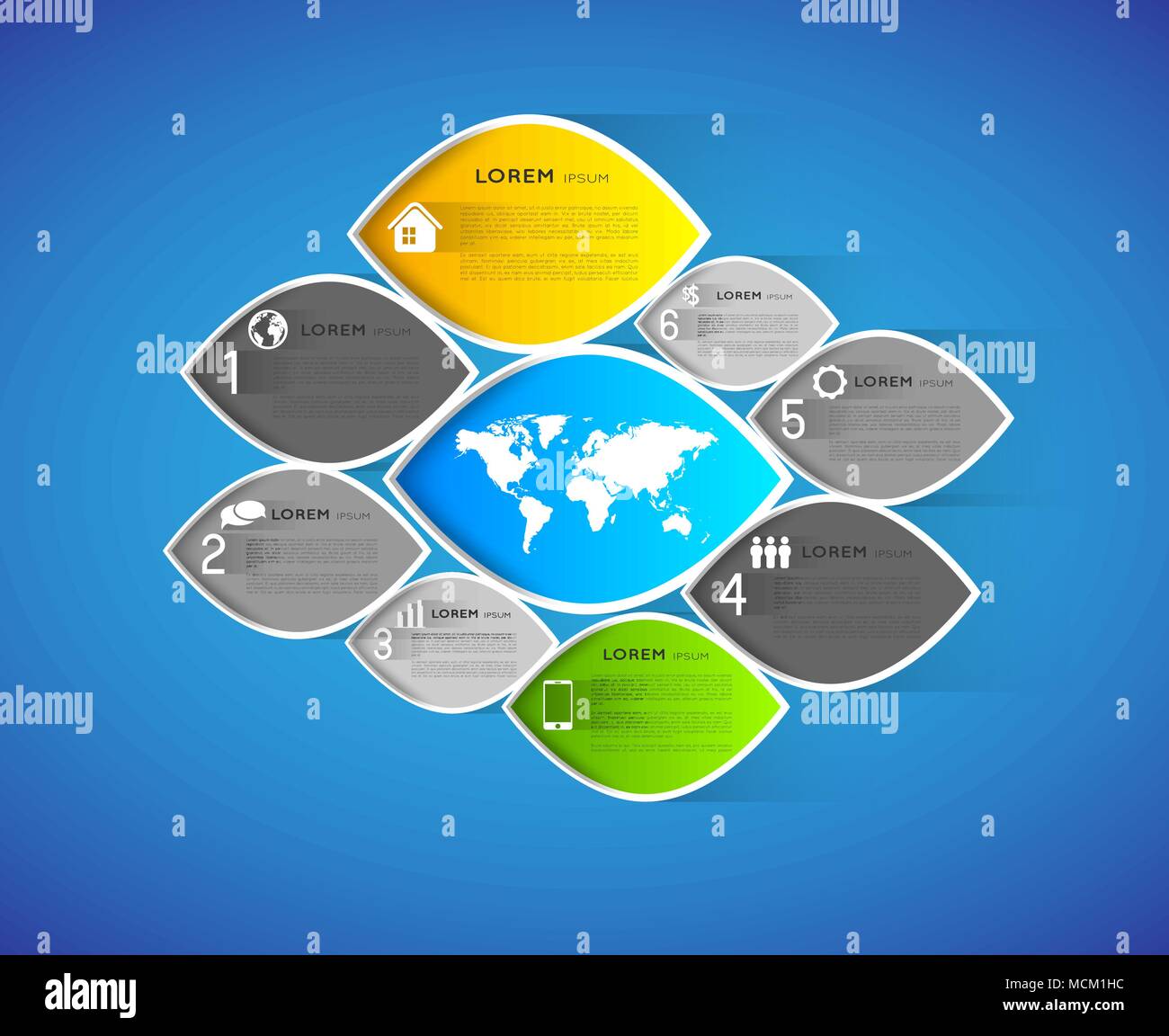 abstract background website template with colorful meshes, infographic ...