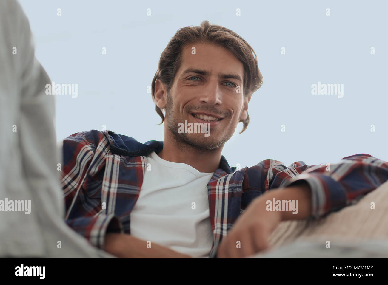 successful modern guy. photo in background Stock Photo - Alamy