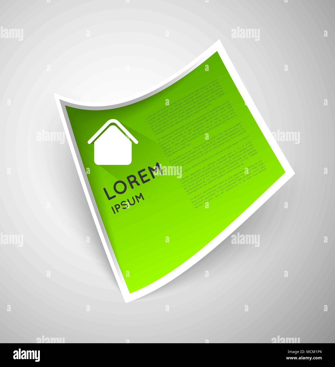 simple paper tag, label with white border and shadow effects Stock ...