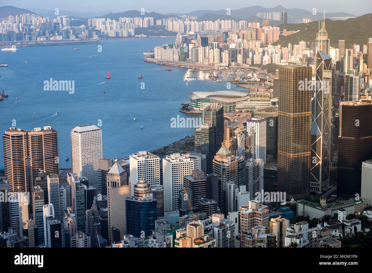 Hong Kong cityscape at day. View from Peak Stock Photo - Alamy