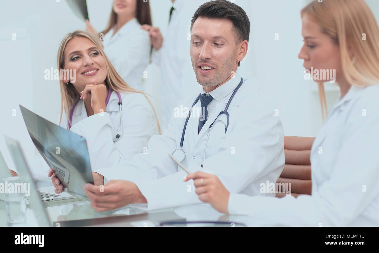 group of medical workers working together in hospital Stock Photo - Alamy