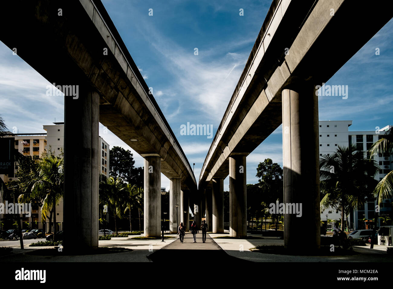 Singapore - January 29, 2014: The modern MRT network Stock Photo - Alamy