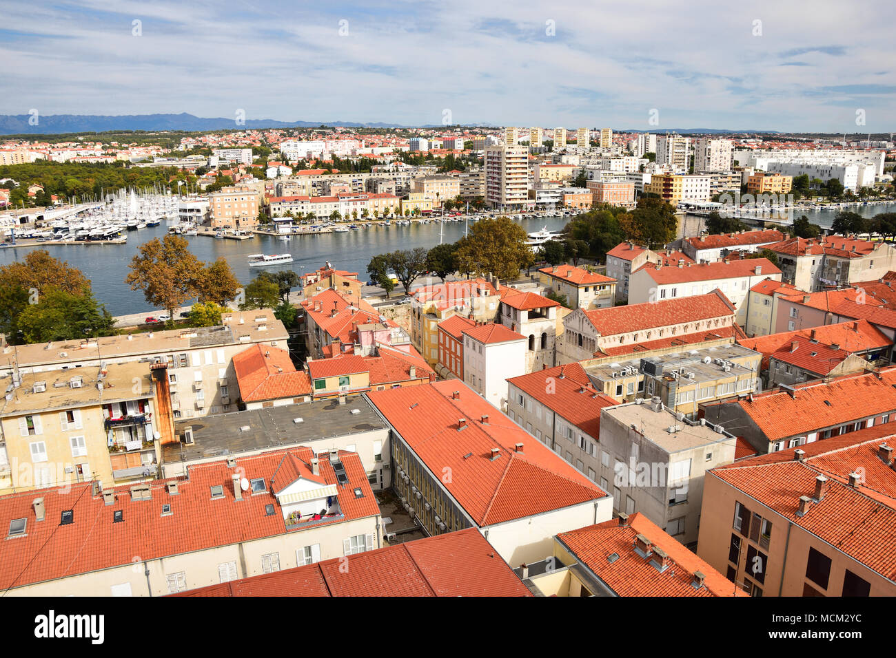 Aerial view of Zadar - famous historic Croatian city Stock Photo - Alamy