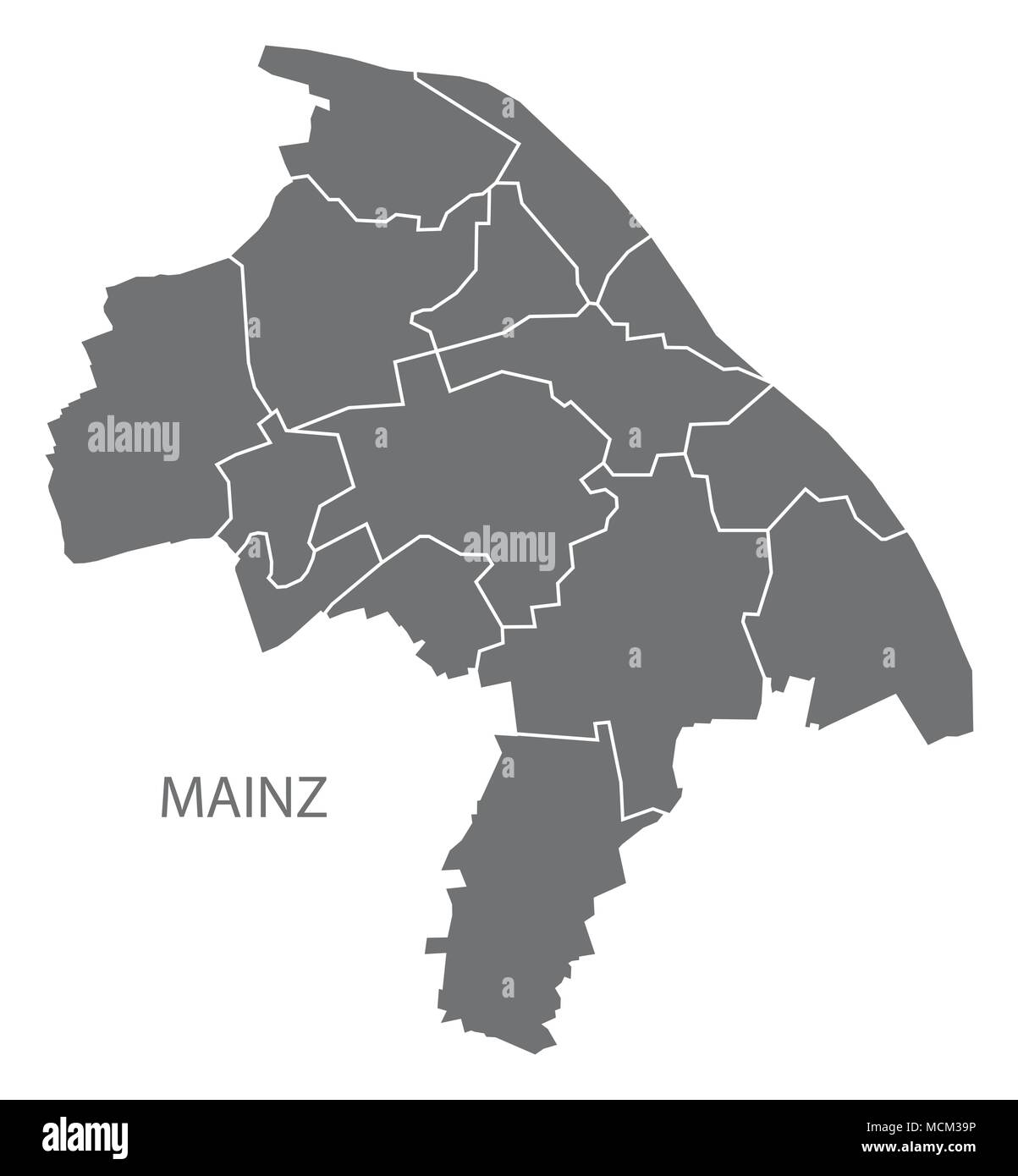 Mainz map Stock Vector Images - Alamy