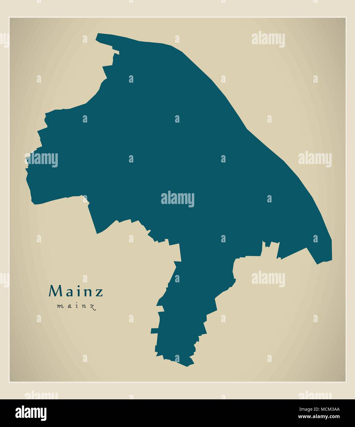 Modern City Map - Mainz city of Germany DE Stock Vector Image & Art - Alamy