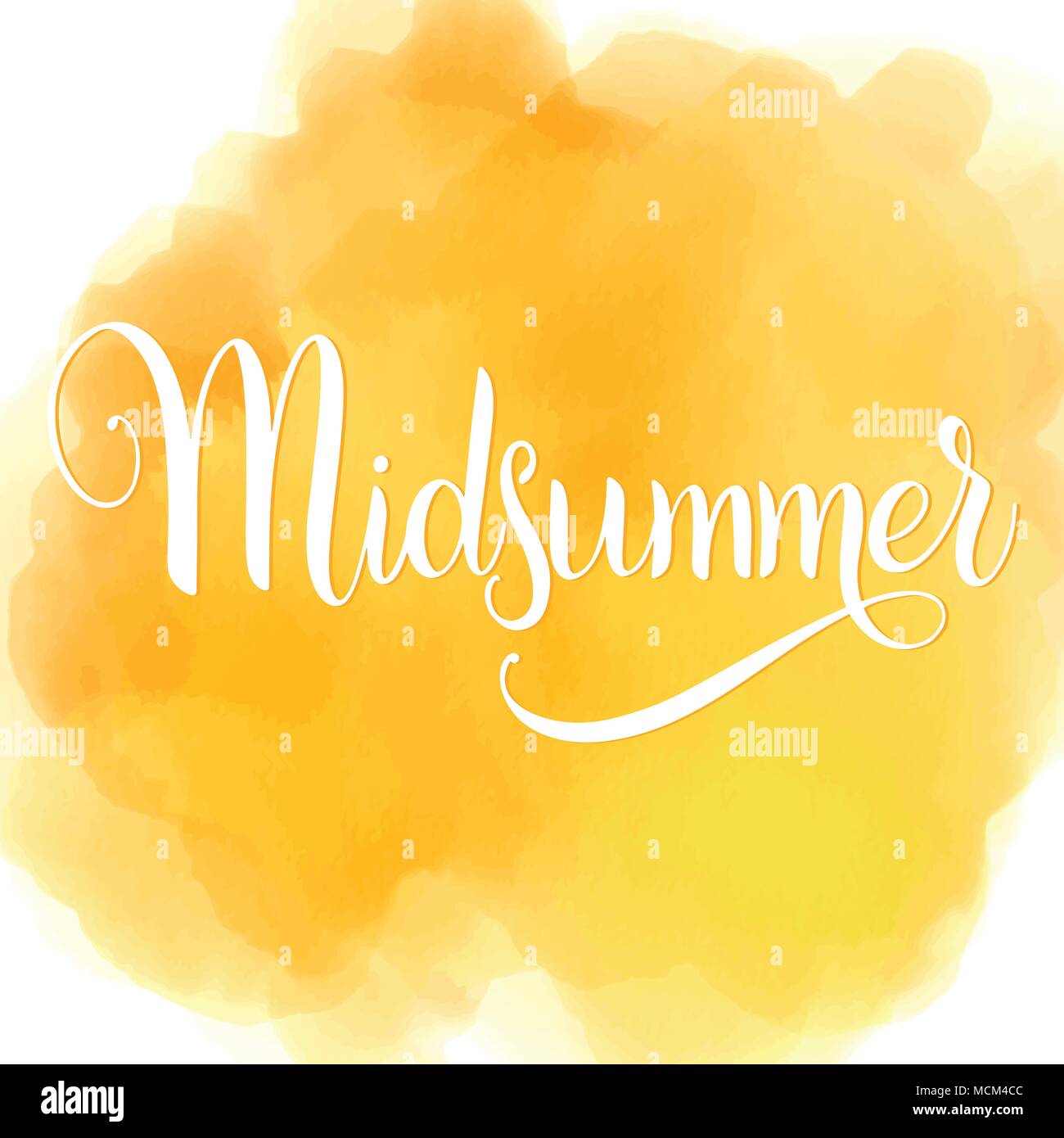 Midsummer lettering. Elements for invitations, posters greeting cards ...