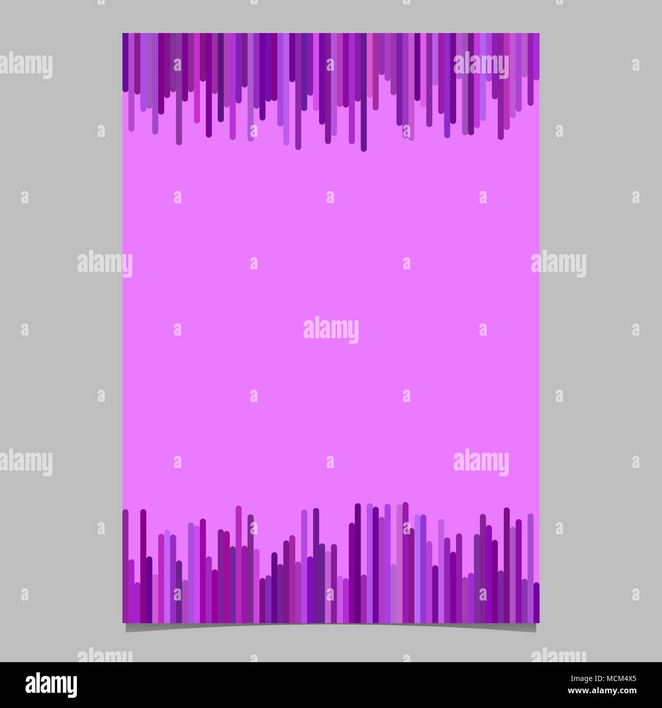 Purple document template from vertical stripes - poster design Stock ...