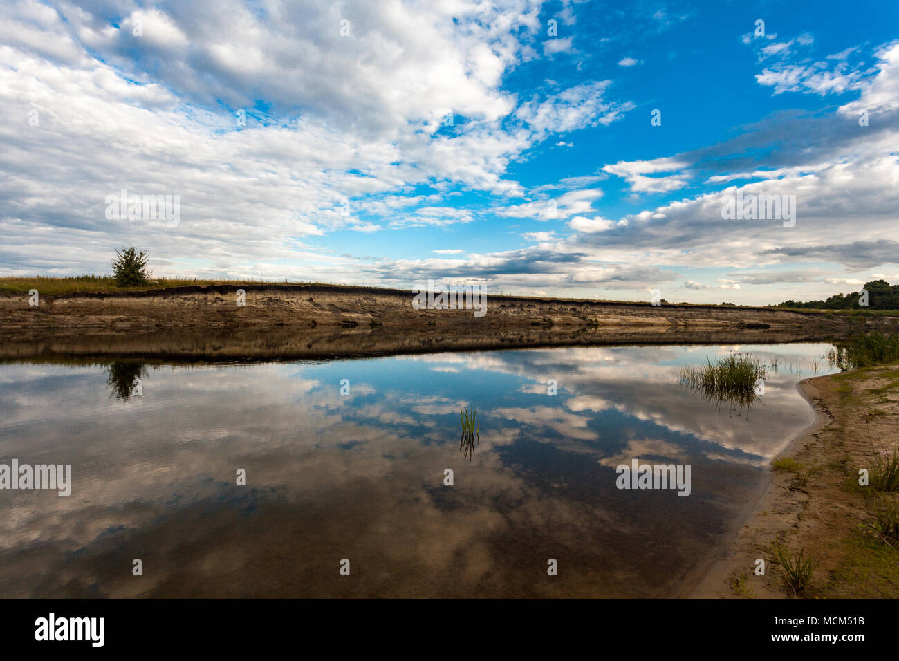 Blue sky reflecting on water hi-res stock photography and images - Alamy