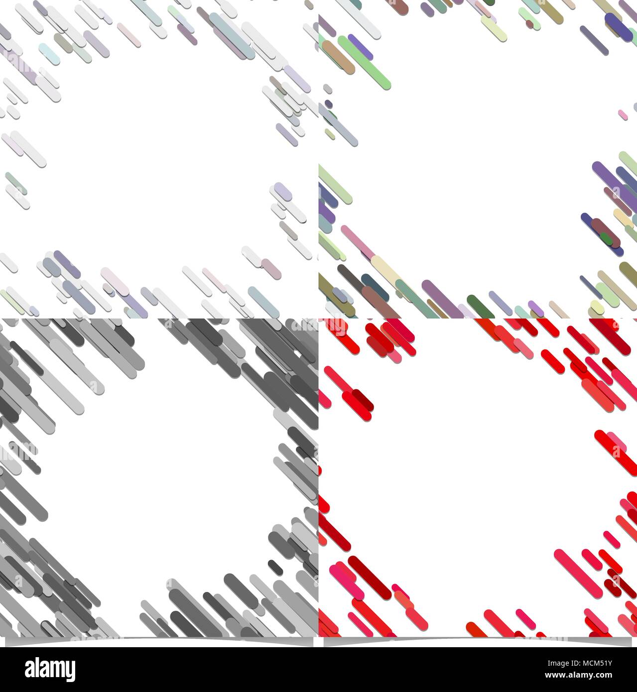 Colorful random diagonal stripe pattern background set Stock Vector Image & Art - Alamy