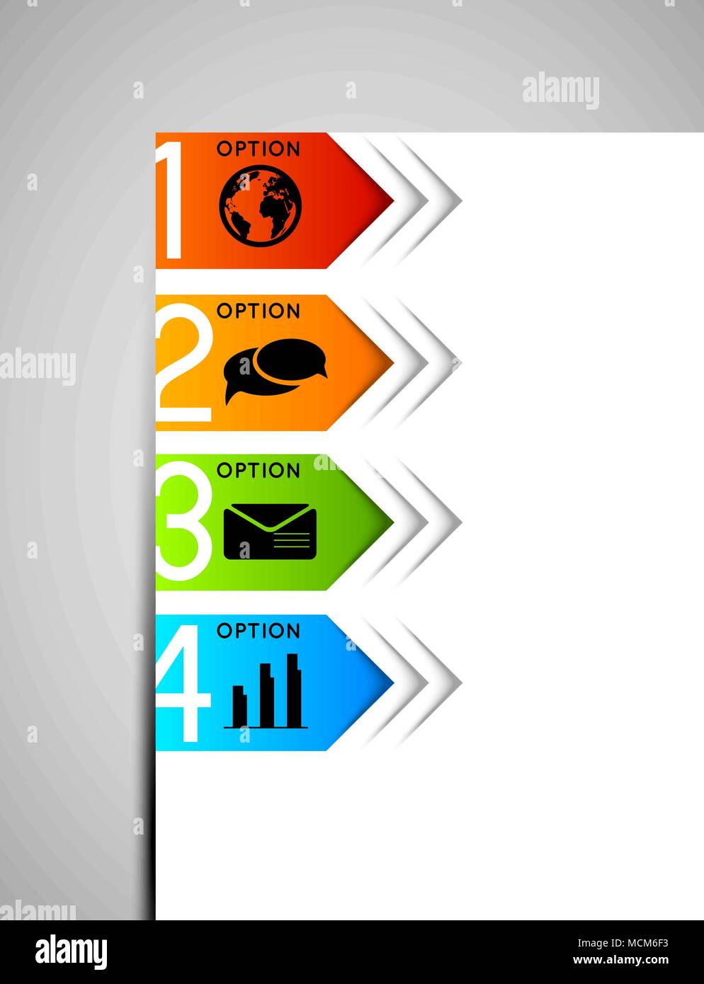 abstract option sign arrows, design element Stock Vector Image & Art ...