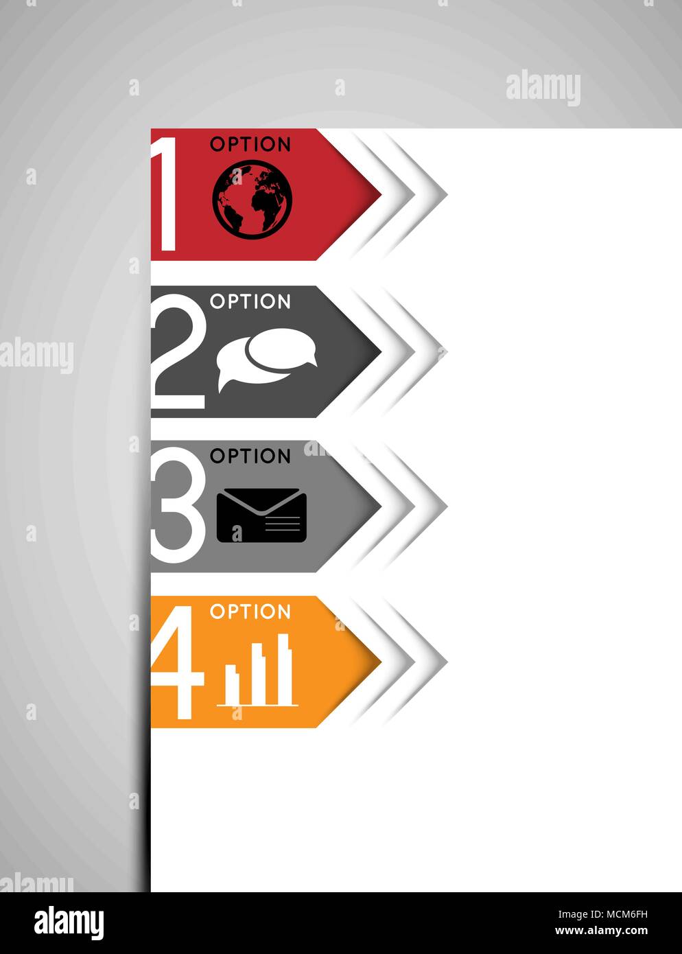 abstract option sign arrows, design element Stock Vector Image & Art ...