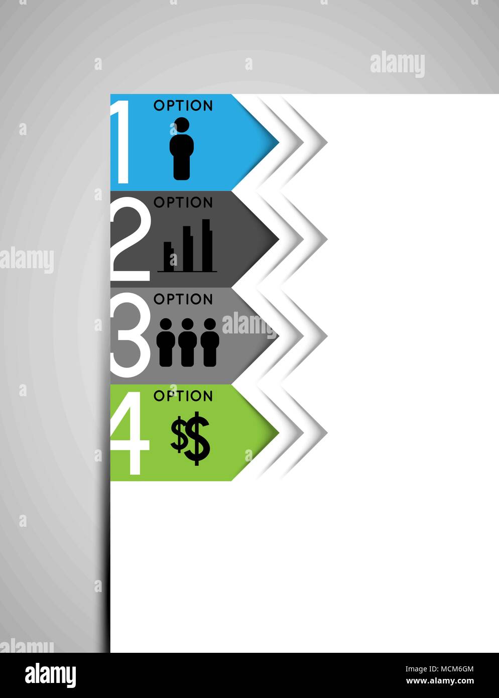 abstract option sign arrows, design element Stock Vector Image & Art ...