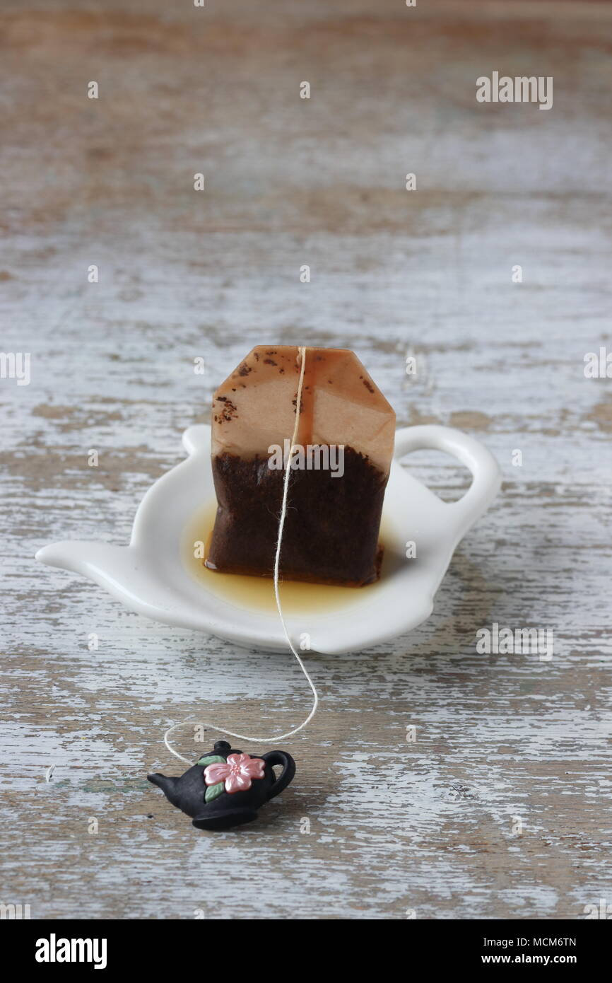 tea and tea bag Stock Photo - Alamy
