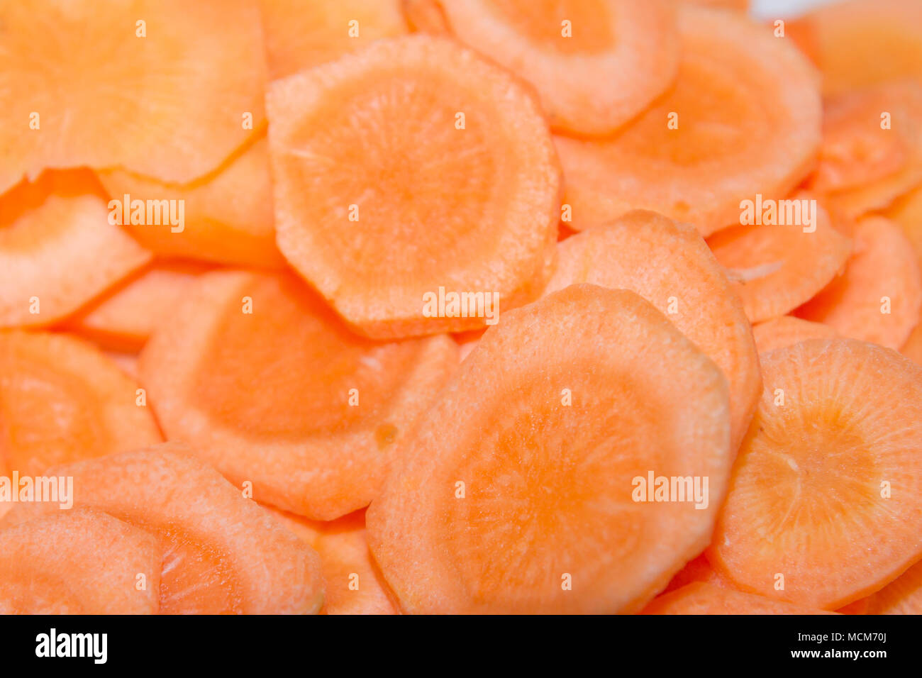 Cut into rings vegetable the carrot is on the Board Stock Photo - Alamy