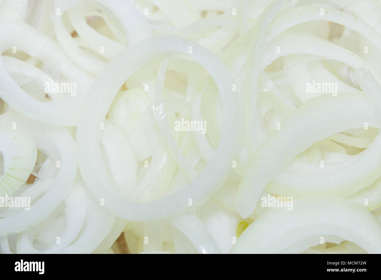 Chopped onion rings lies on the Board Stock Photo - Alamy