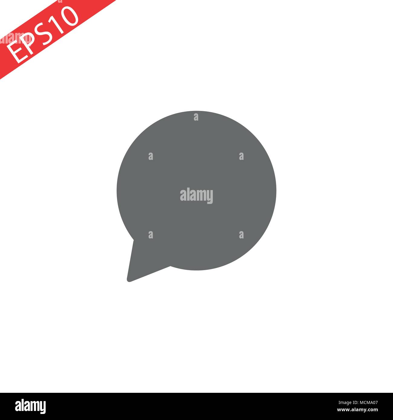 Chat icon in trendy flat style isolated on background. Chat icon page ...